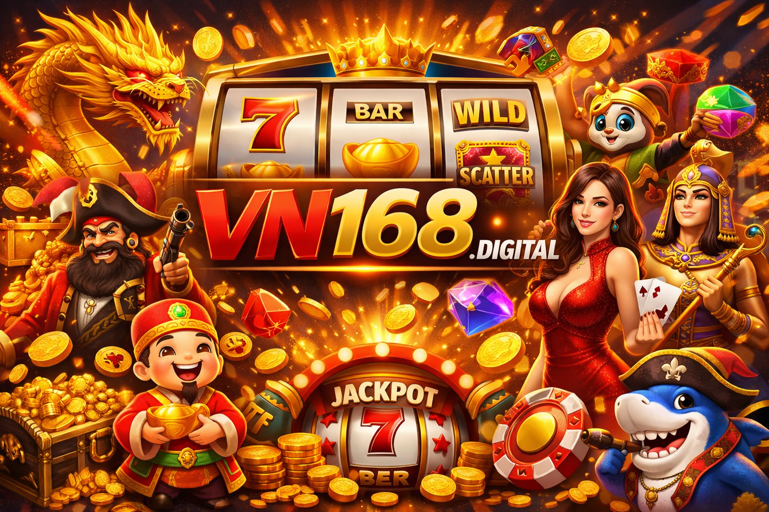 Slots VN168.digital – Khám Phá 4 Top Game Slot Nổi Bật